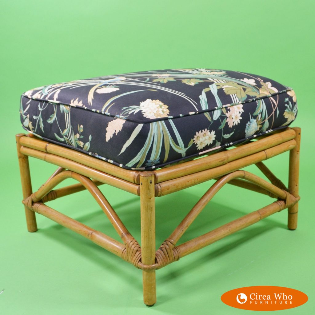 Bamboo Rattan Ottoman | Circa Who