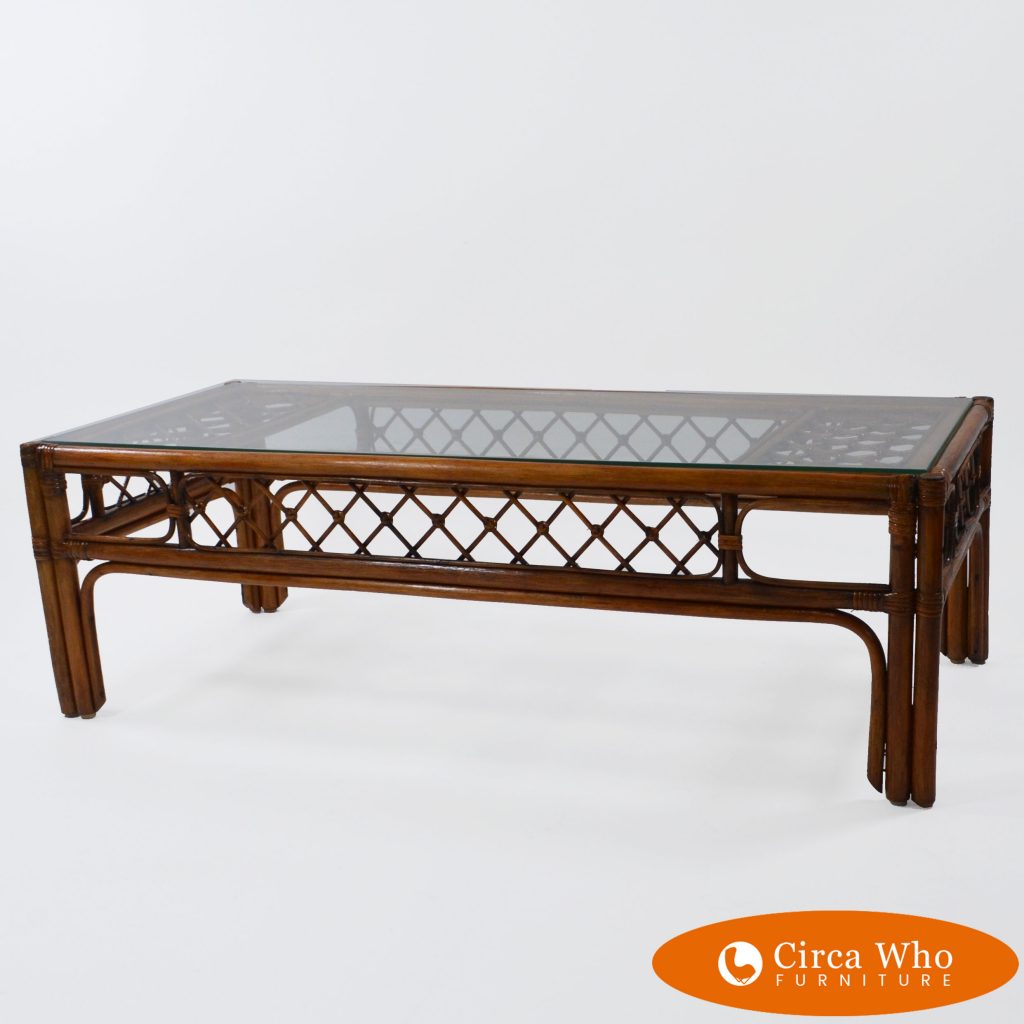 Bamboo Rattan Coffee Table | Circa Who