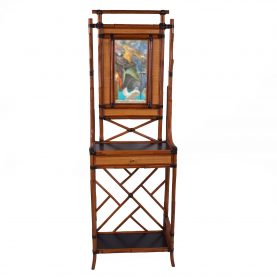 Bamboo and Wrapped Rattan Hall Tree | Circa Who