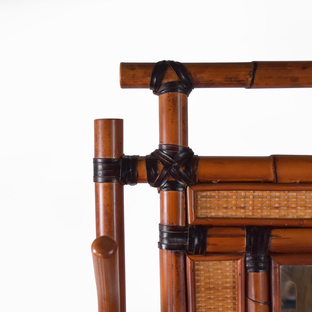 Bamboo and Wrapped Rattan Hall Tree | Circa Who