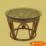 Brown Jordan Rattan Side Table | Circa Who