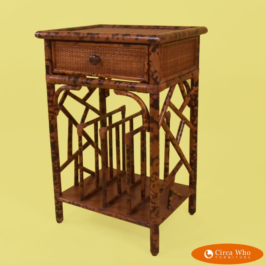 Rattan Pagoda Magazine Rack | Circa Who