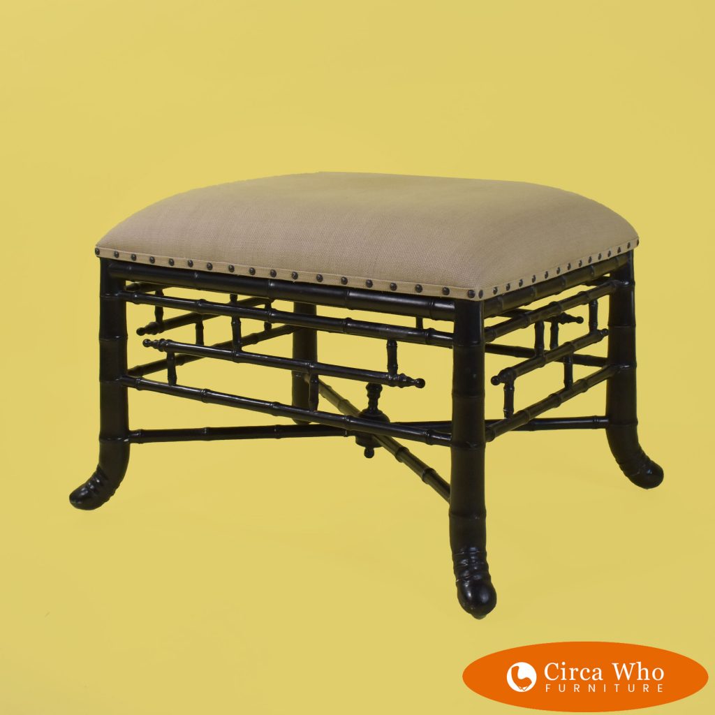 Faux Bamboo Vanity Stool | Circa Who