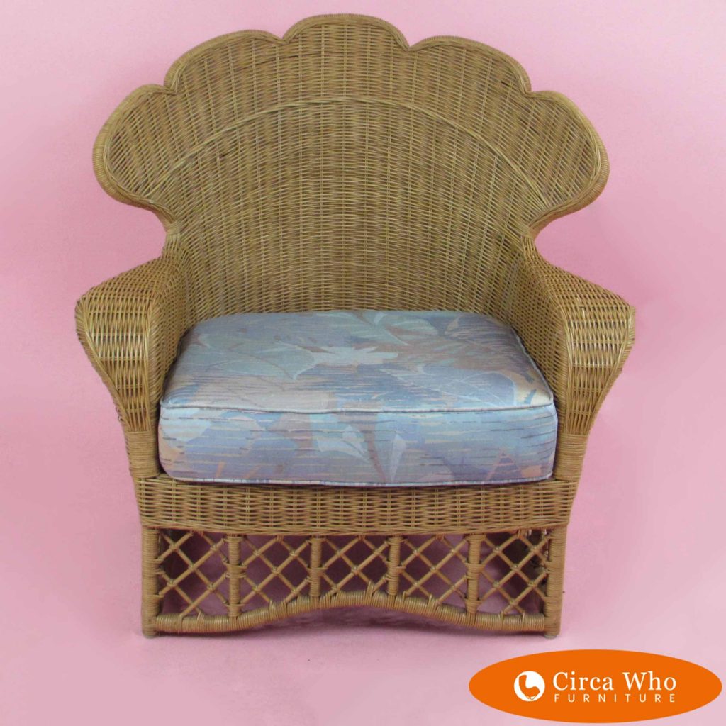 Ficks Reed Woven Rattan Over-sized Chair | Circa Who