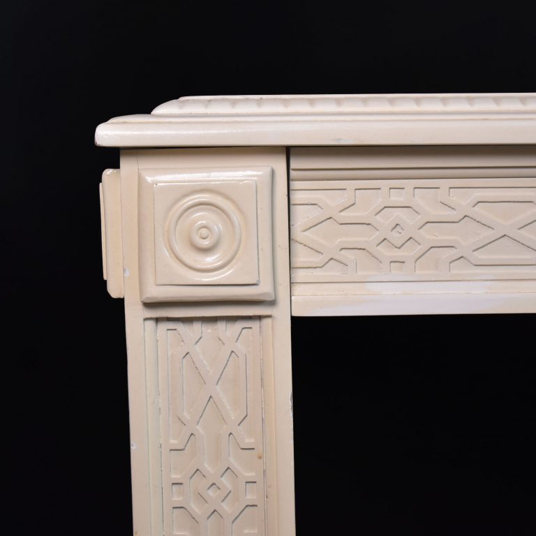 Glass Top Fretwork Dining Table With Leaf | Circa Who