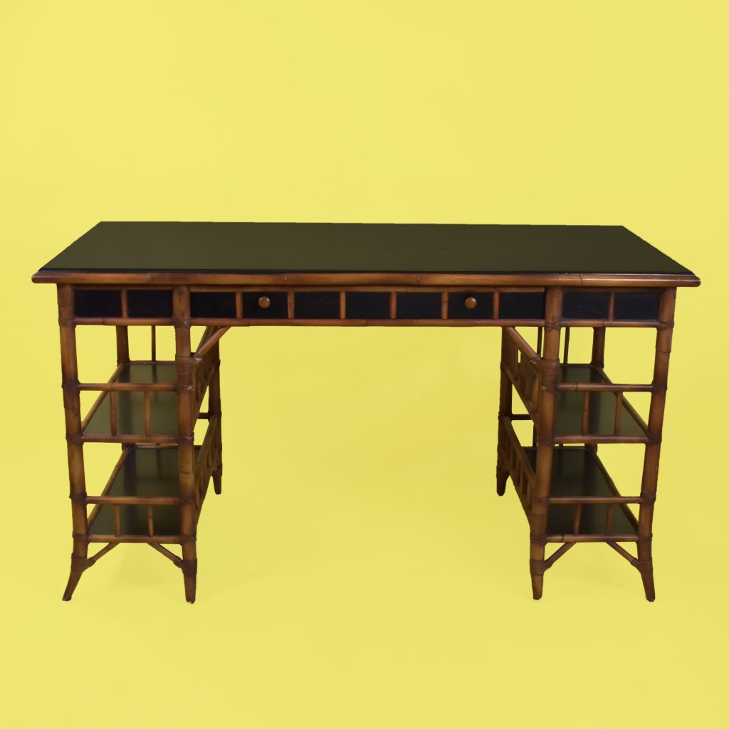 Large Campaign Hardtop Bamboo Desk | Circa Who