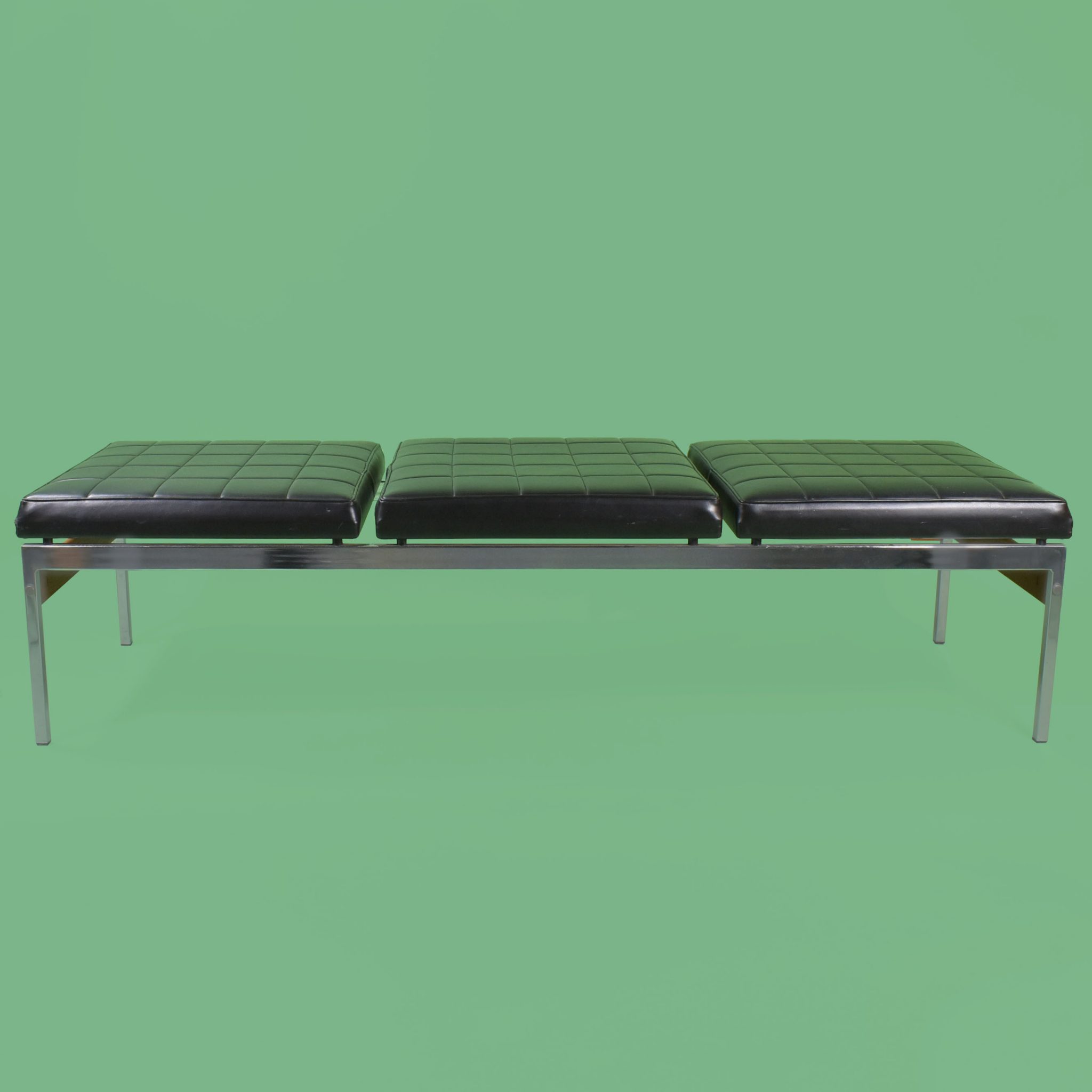 MCM Chrome and Teak Bench | Circa Who