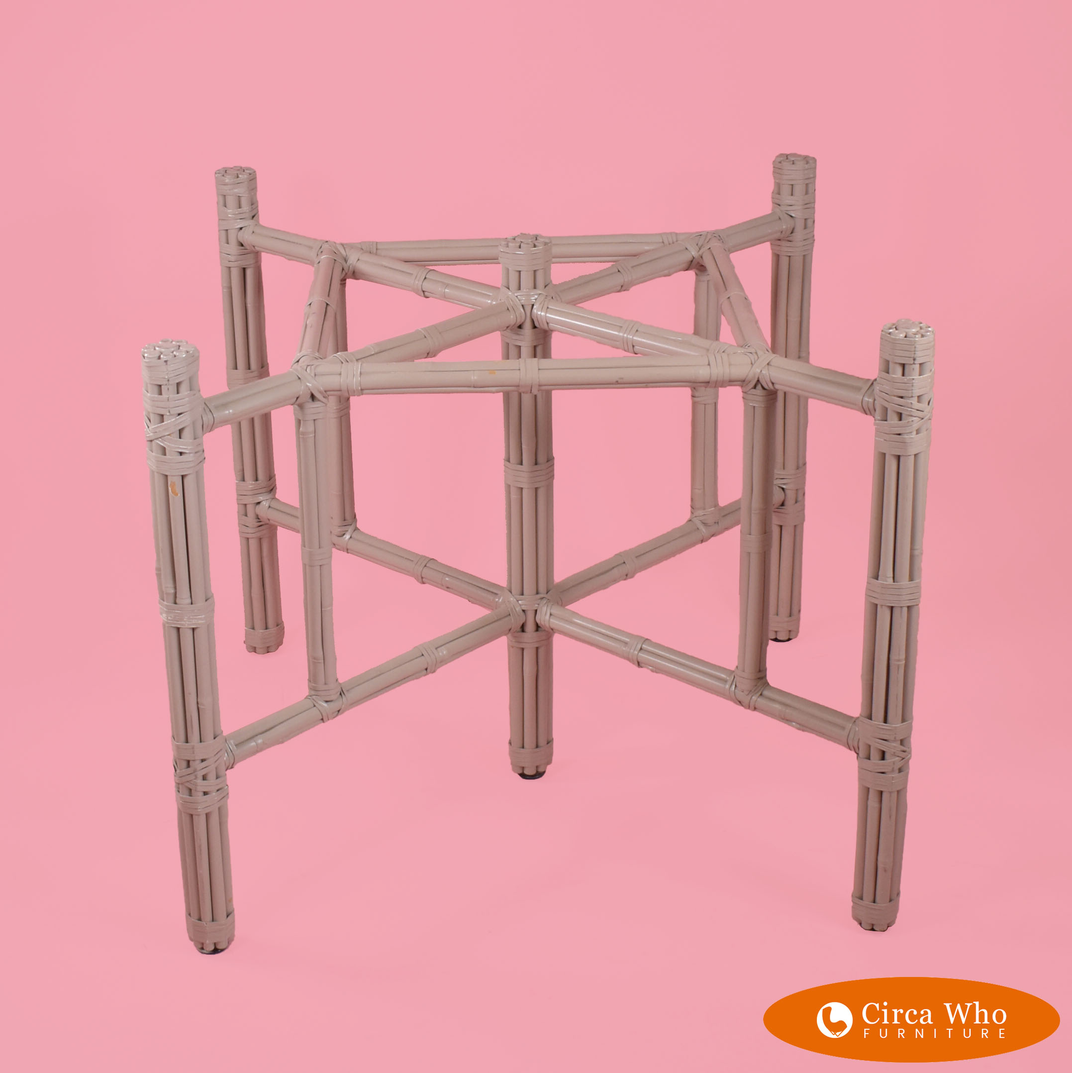 McGuire Gray Dining Table Base Circa Who McGuire Gray Dining Table Base Circa Who