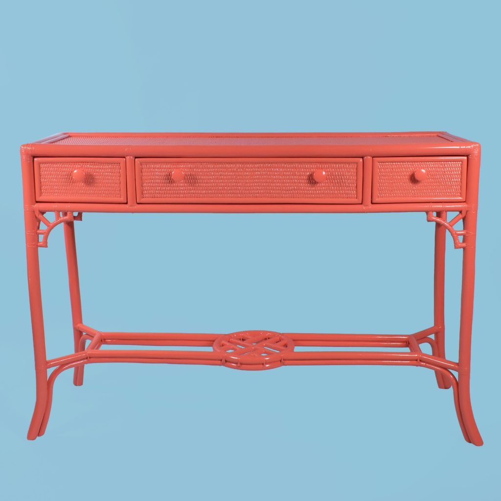 Orange Rattan Console Table | Circa Who