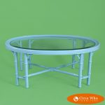 Oval Faux Bamboo Coffee Table | Circa Who