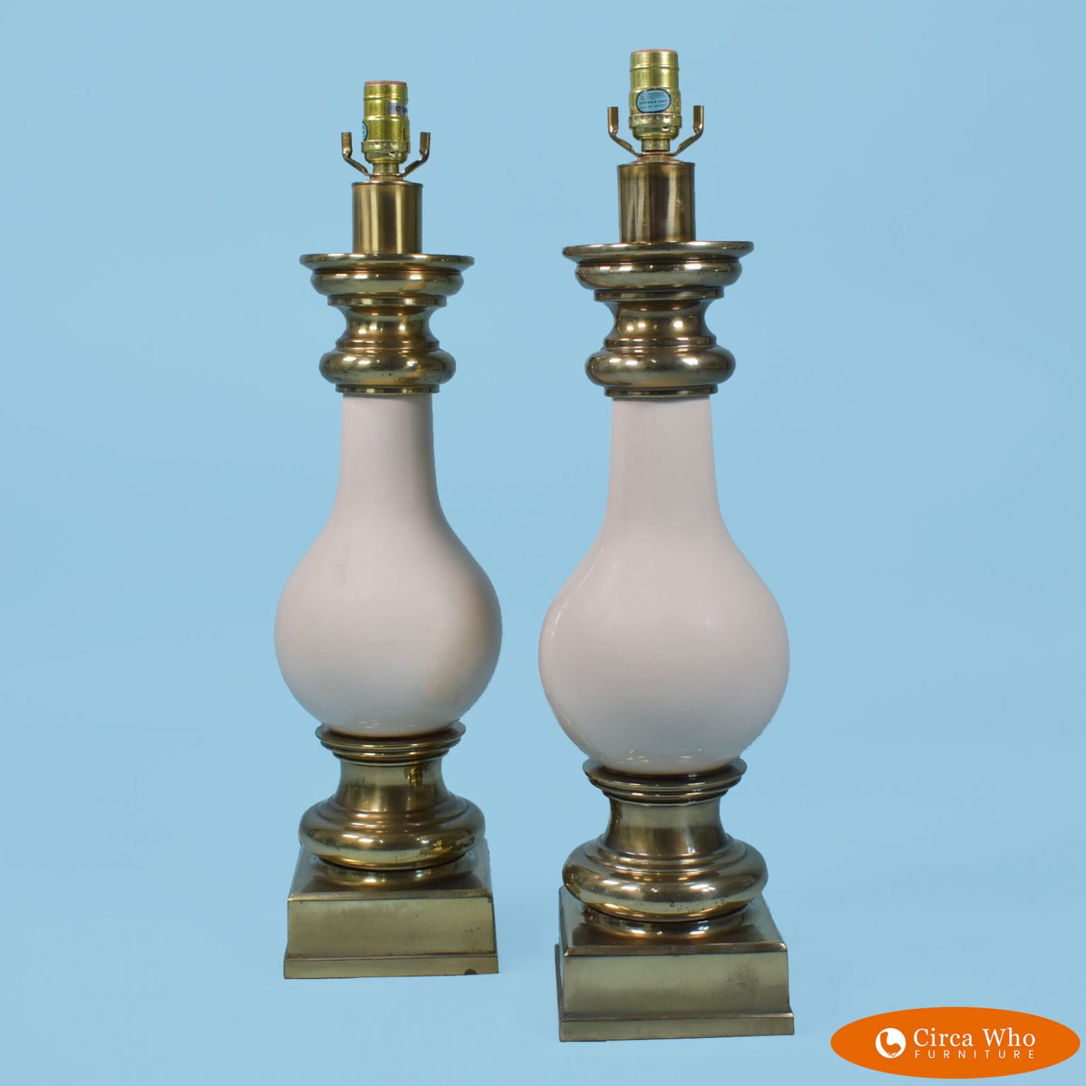 Pair of Hollywood Regency Lamps | Circa Who