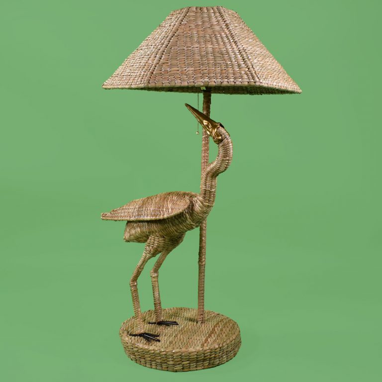 Pair of Large Crane Table Lamps | Circa Who