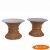 Pair of Sheaf Wheat Side Tables | Circa Who