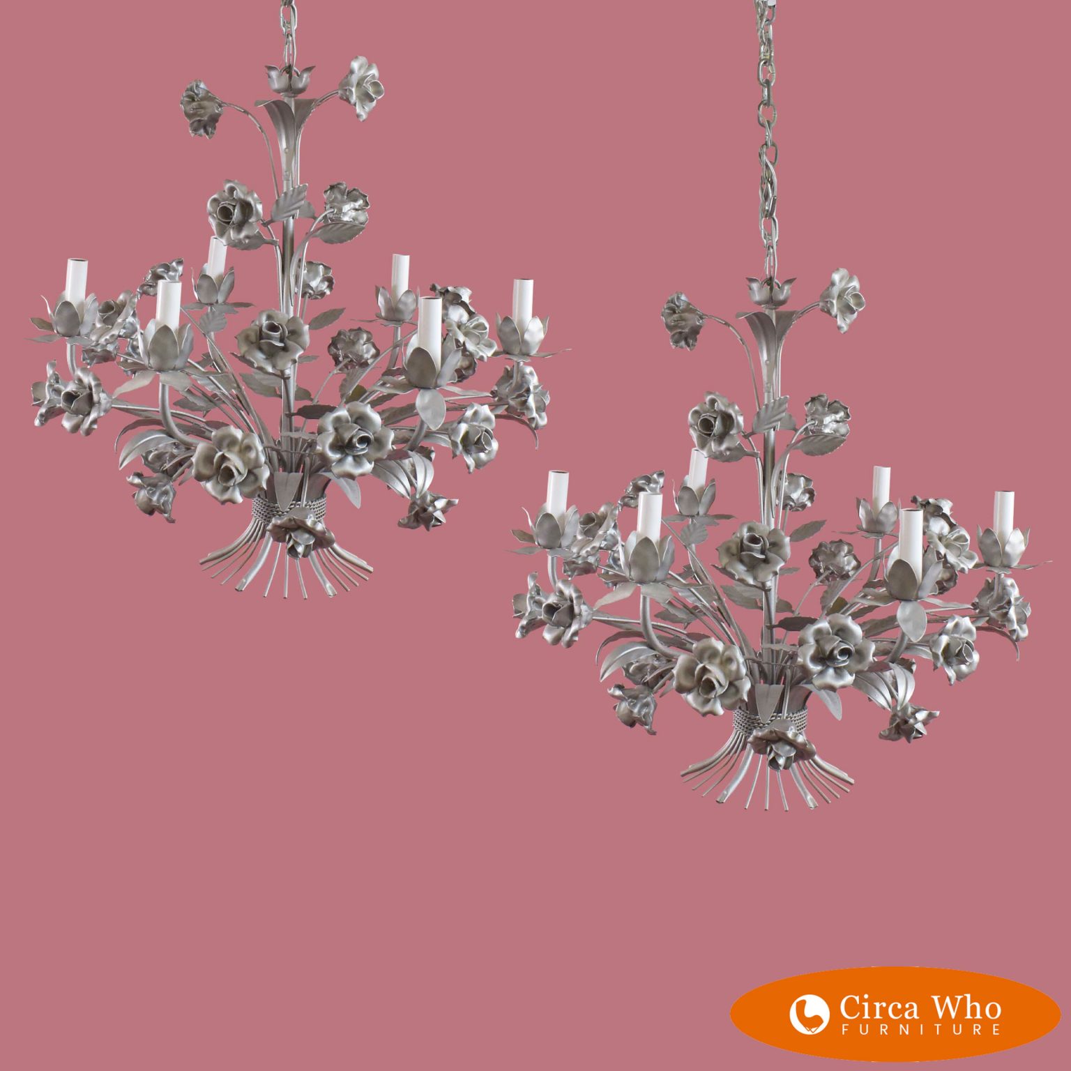 Tole Tiger Lily Chandelier | Circa Who