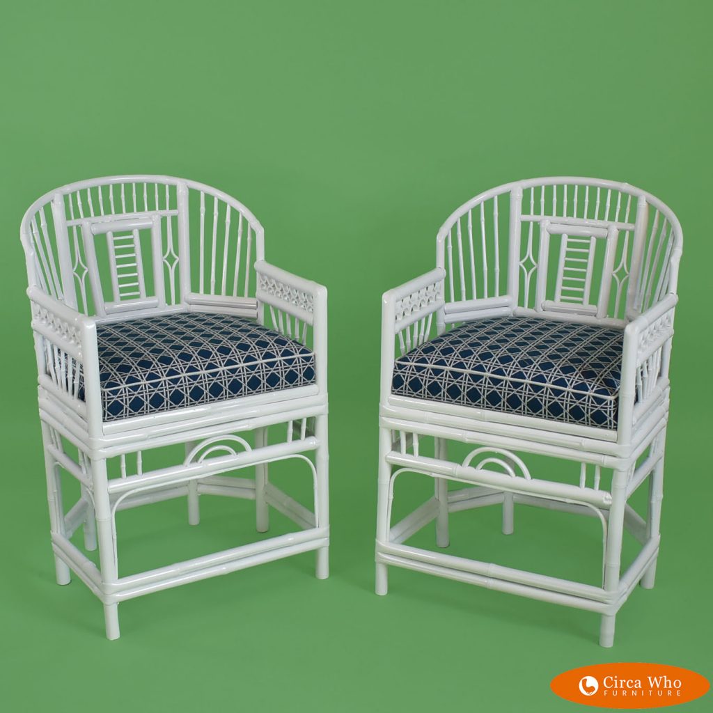 Pair of White Brighton Chairs | Circa Who
