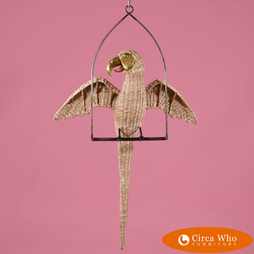 Winged Parrot on Swing by Mario Lopez Torres | Circa Who