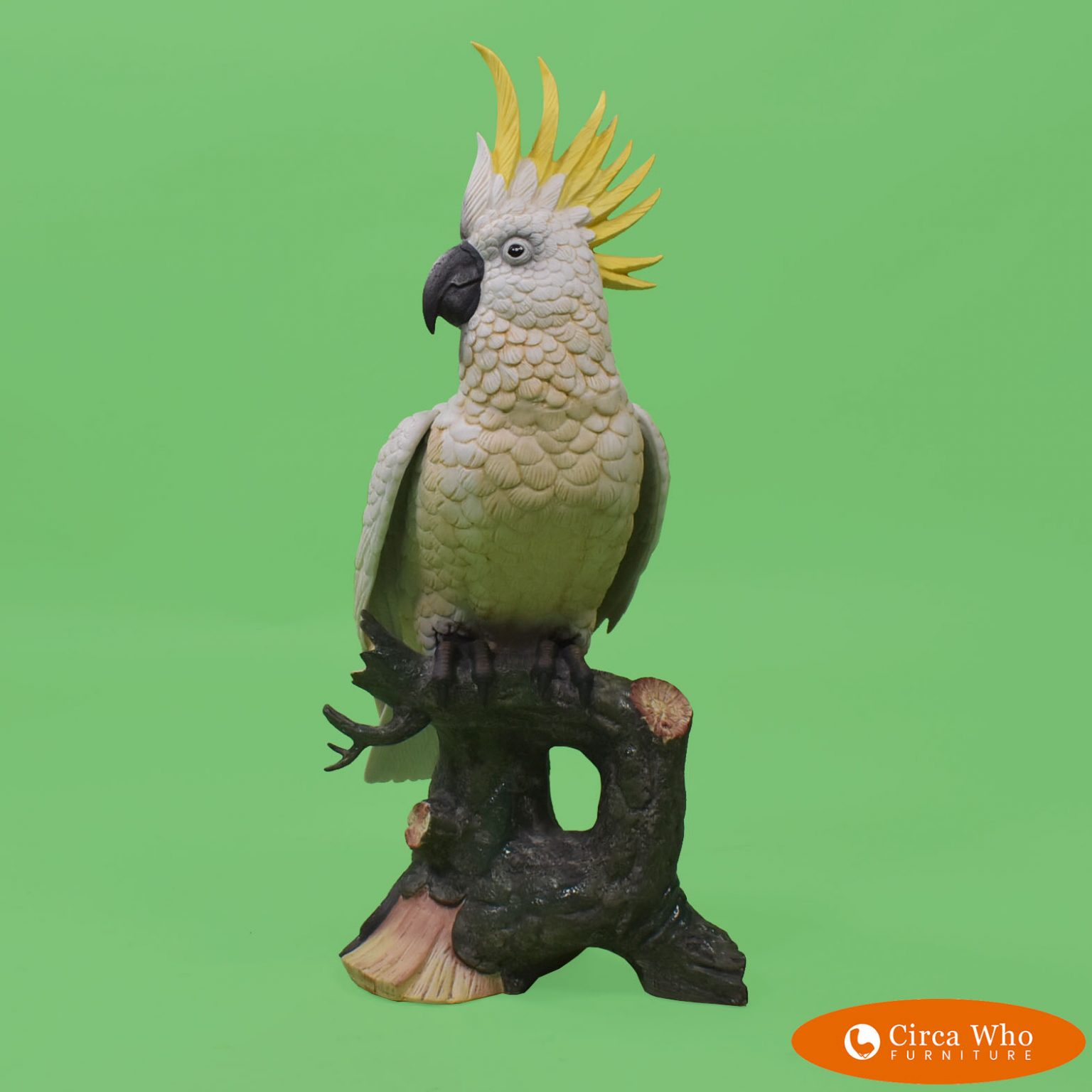 Porcelain Cockatoo on Branch | Circa Who