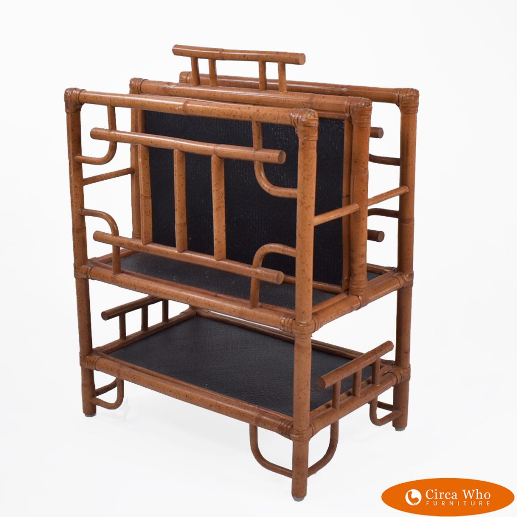 British Colonial Bamboo Magazine Rack | Circa Who