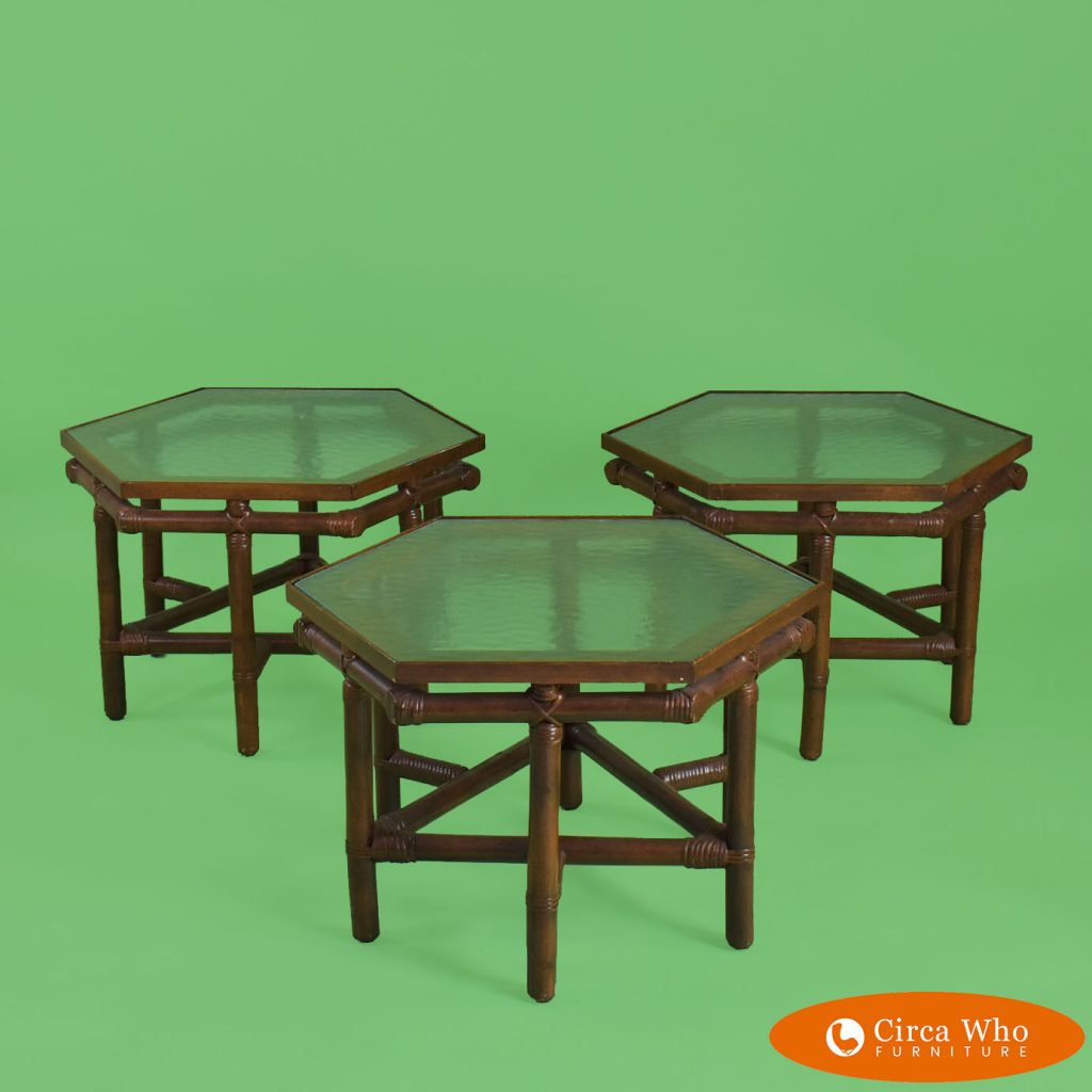 Set of 3 Hexagonal Side Tables | Circa Who