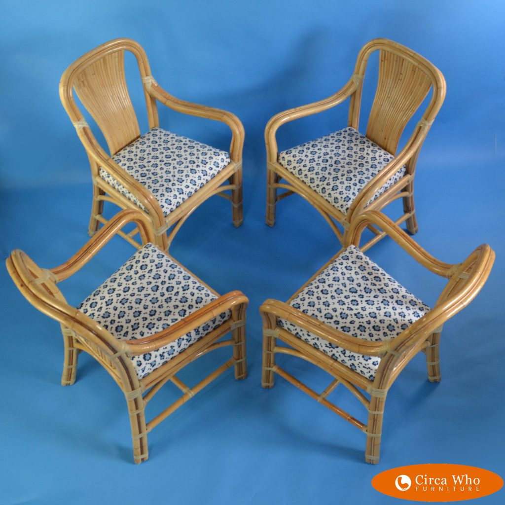 Set of 4 Rattan Chairs | Circa Who