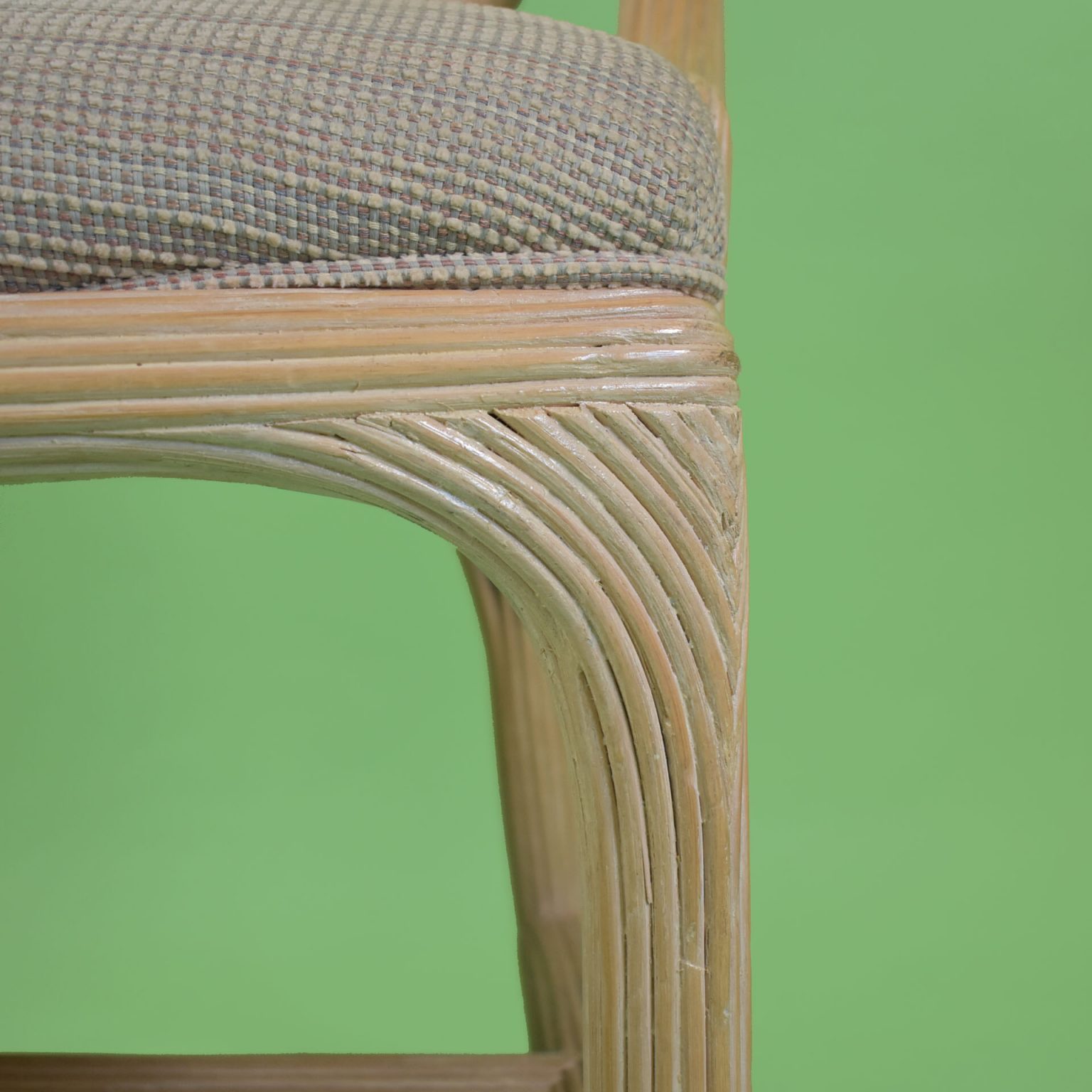 Set of 6 Blonde Pencil Reed Round Back Chairs | Circa Who