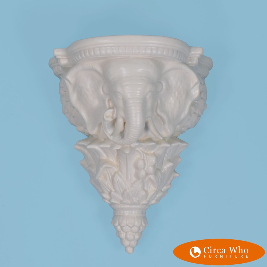 Single Indian elephant Wall Sconce | Circa Who