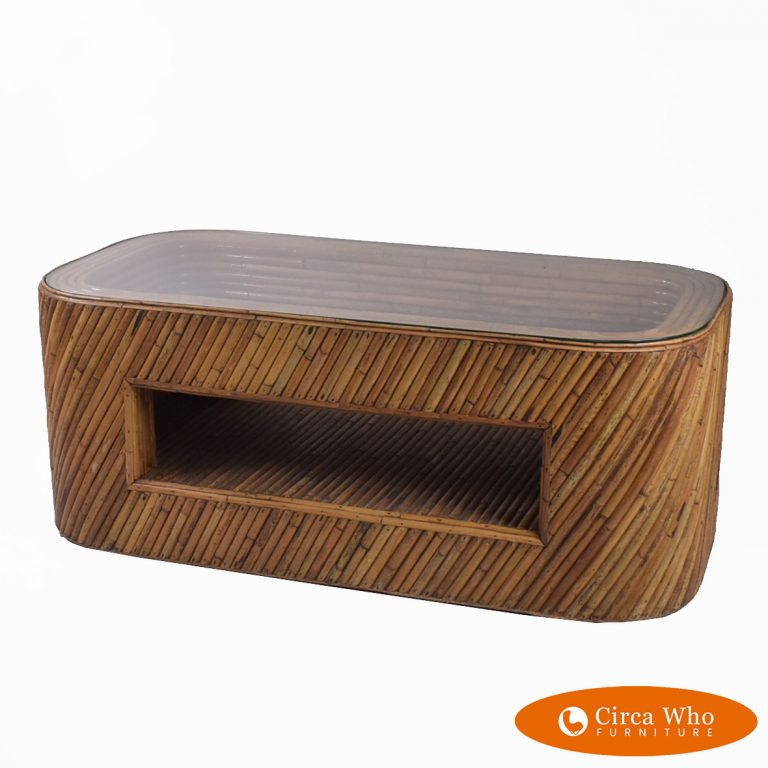 Split Bamboo Rectangular Coffee Table | Circa Who