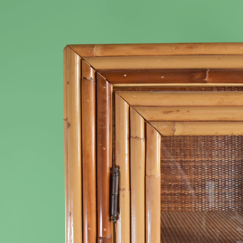Split Rattan Glass Cabinet | Circa Who
