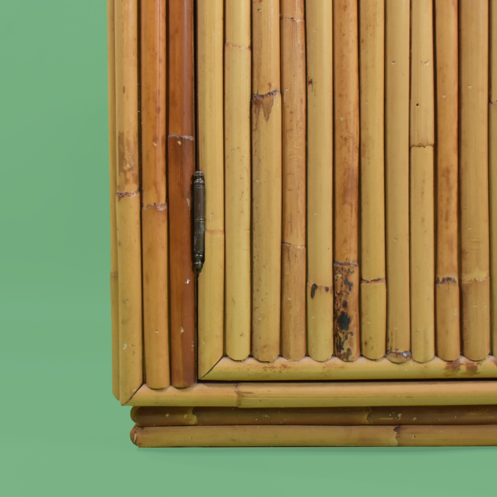 Split Rattan Glass Cabinet | Circa Who