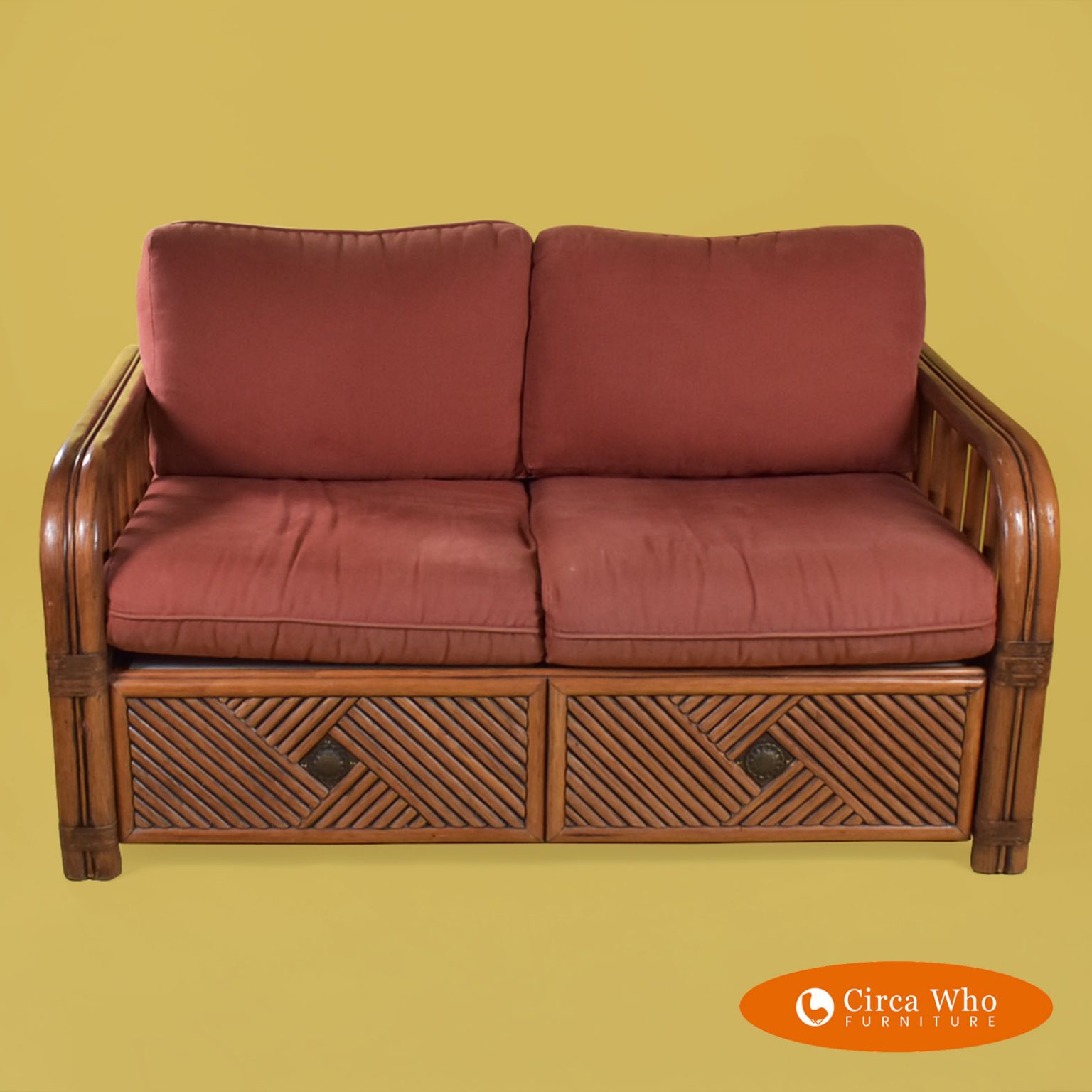 Split Rattan Love Seat | Circa Who