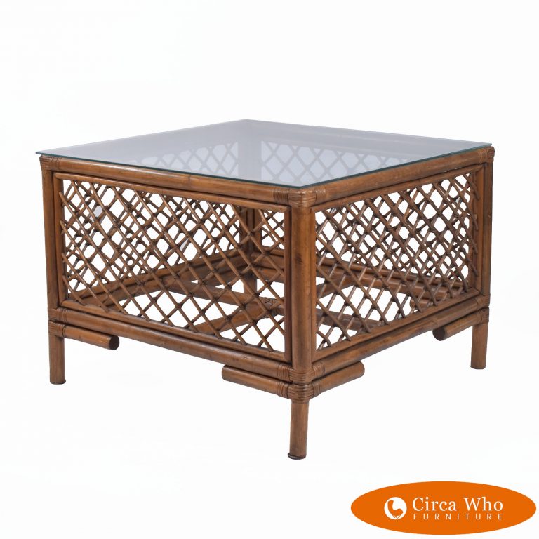 Split Bamboo Square Coffee Table | Circa Who