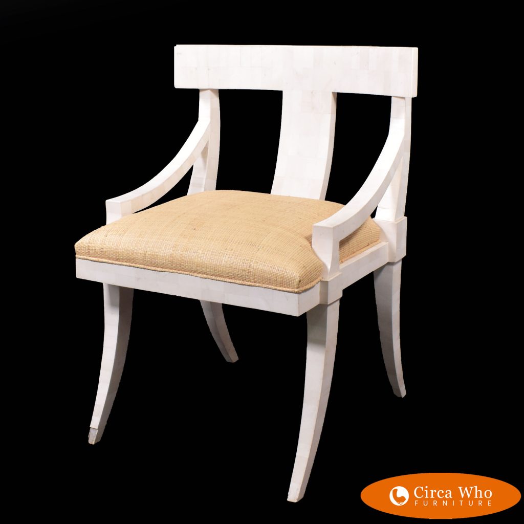 Tessellated Stone Klismos Chair | Circa Who