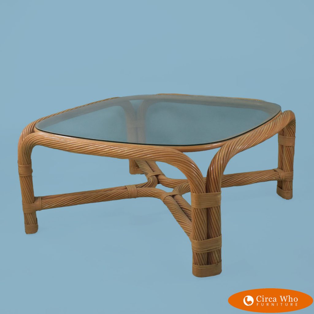 Twisted Rattan Coffee Table | Circa Who