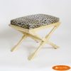 Vintage X Bench with Leopard Print | Circa Who