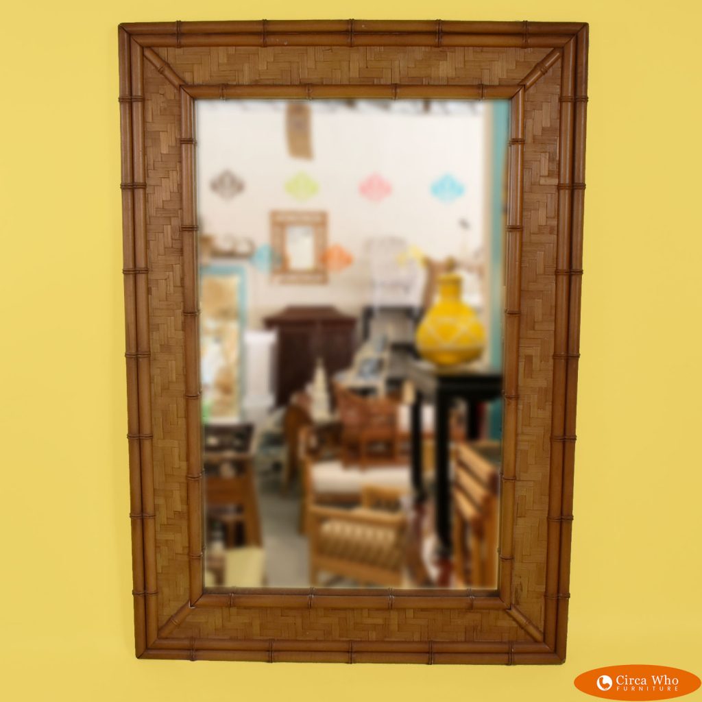 Woven Rattan Bamboo Mirror | Circa Who