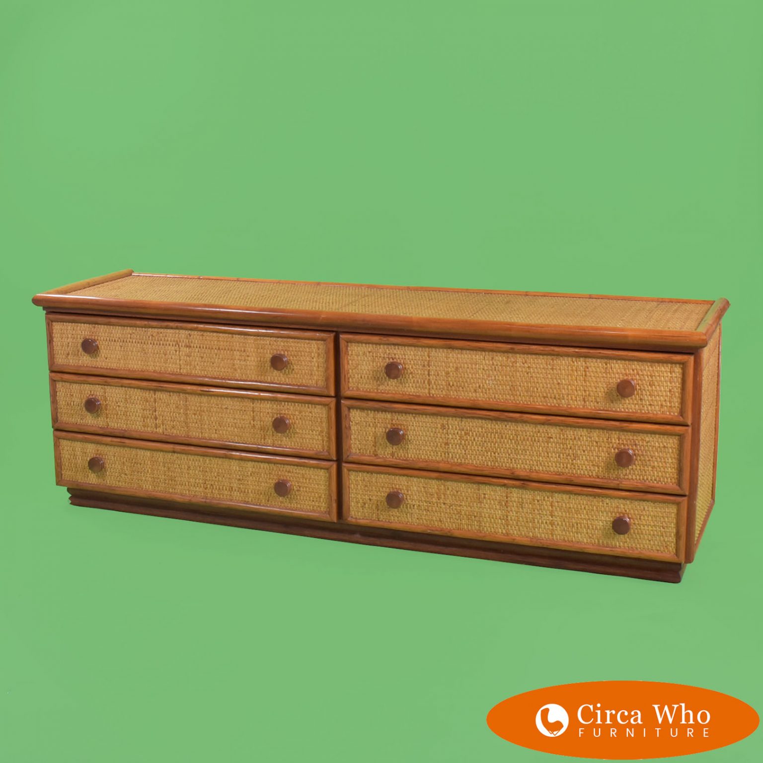 Woven Rattan Double Dresser | Circa Who