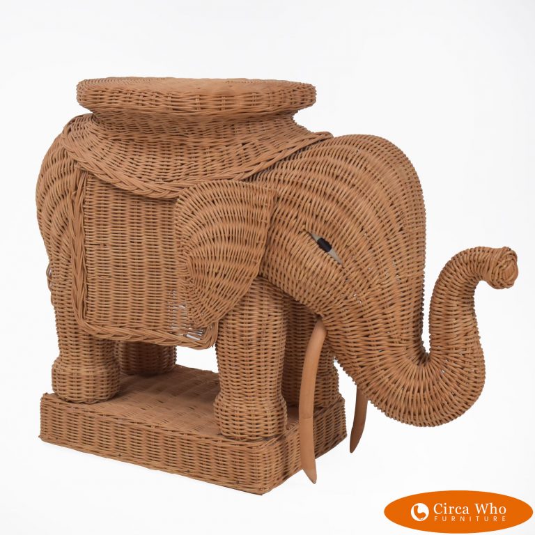 Woven Rattan Elephant Table | Circa Who