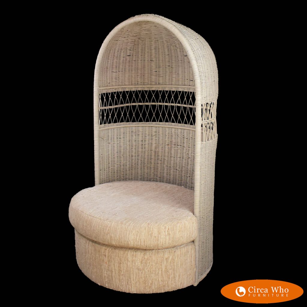 Woven Rattan Hooded Chair | Circa Who
