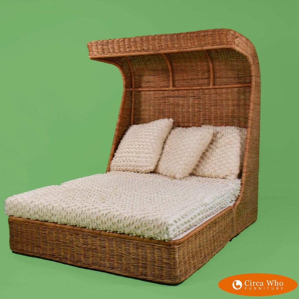 Woven Rattan Hooded Daybed | Circa Who