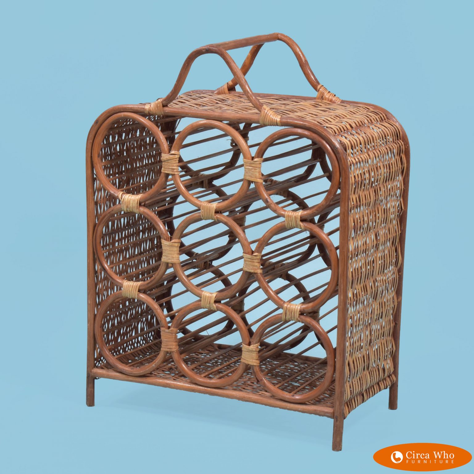Woven Rattan Wine Rack | Circa Who