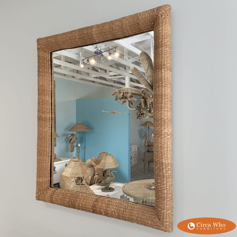 Wrapped Rattan Mirror Mario Lopez Torres | Circa Who