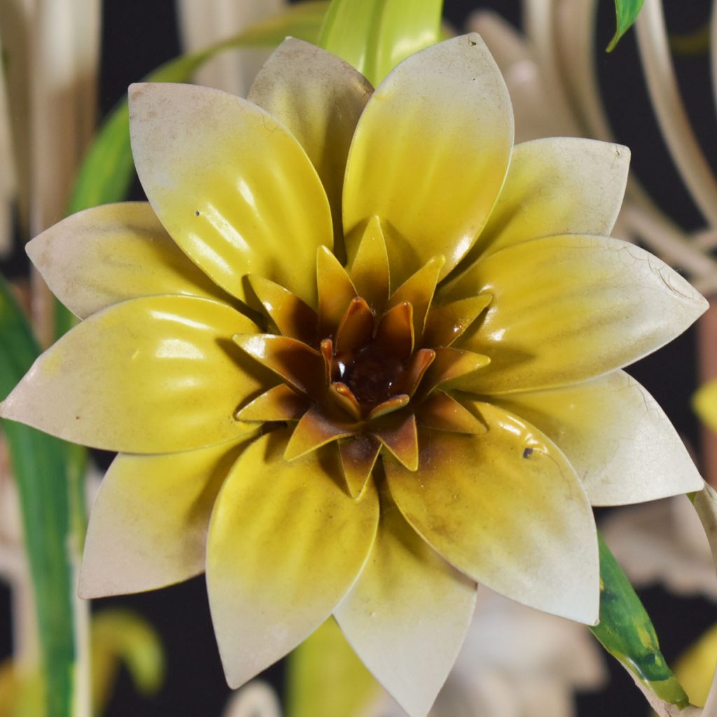 Yellow Tole Chandelier | Circa Who