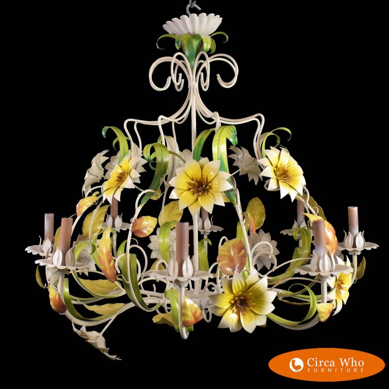 Tole Tiger Lily Chandelier | Circa Who